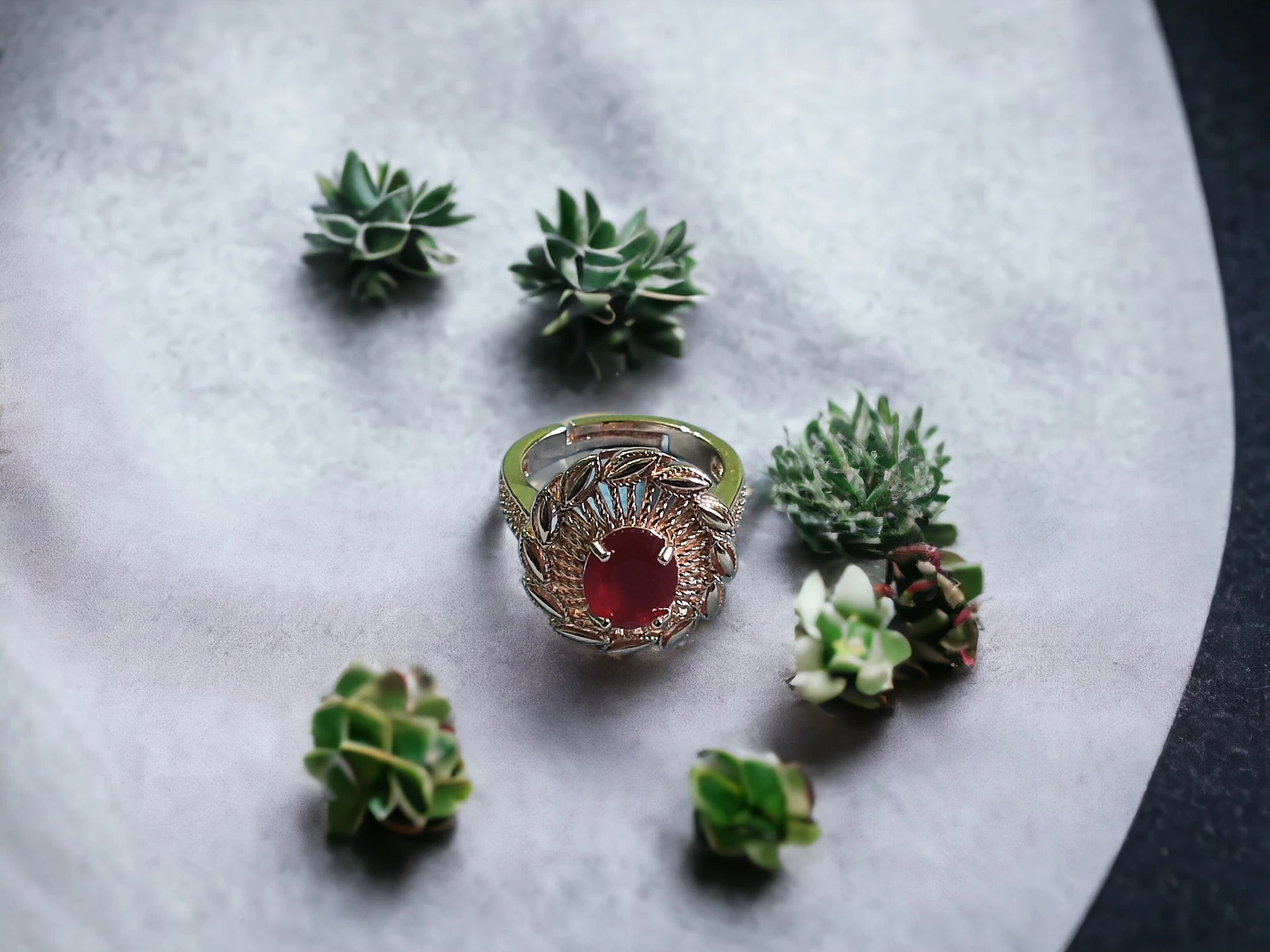 Ruby Radiance Ring - Zewar.pk